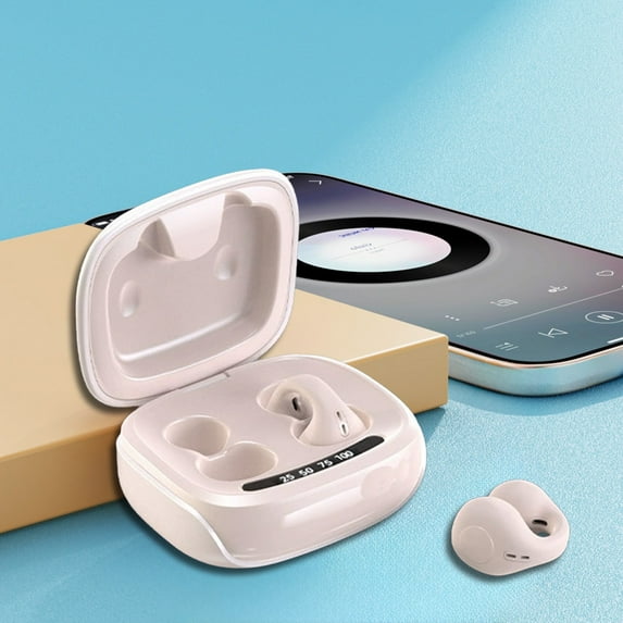 Clip On Bluetooth Earbuds, Open Ear Wireless Headphones, Earhook Style ...
