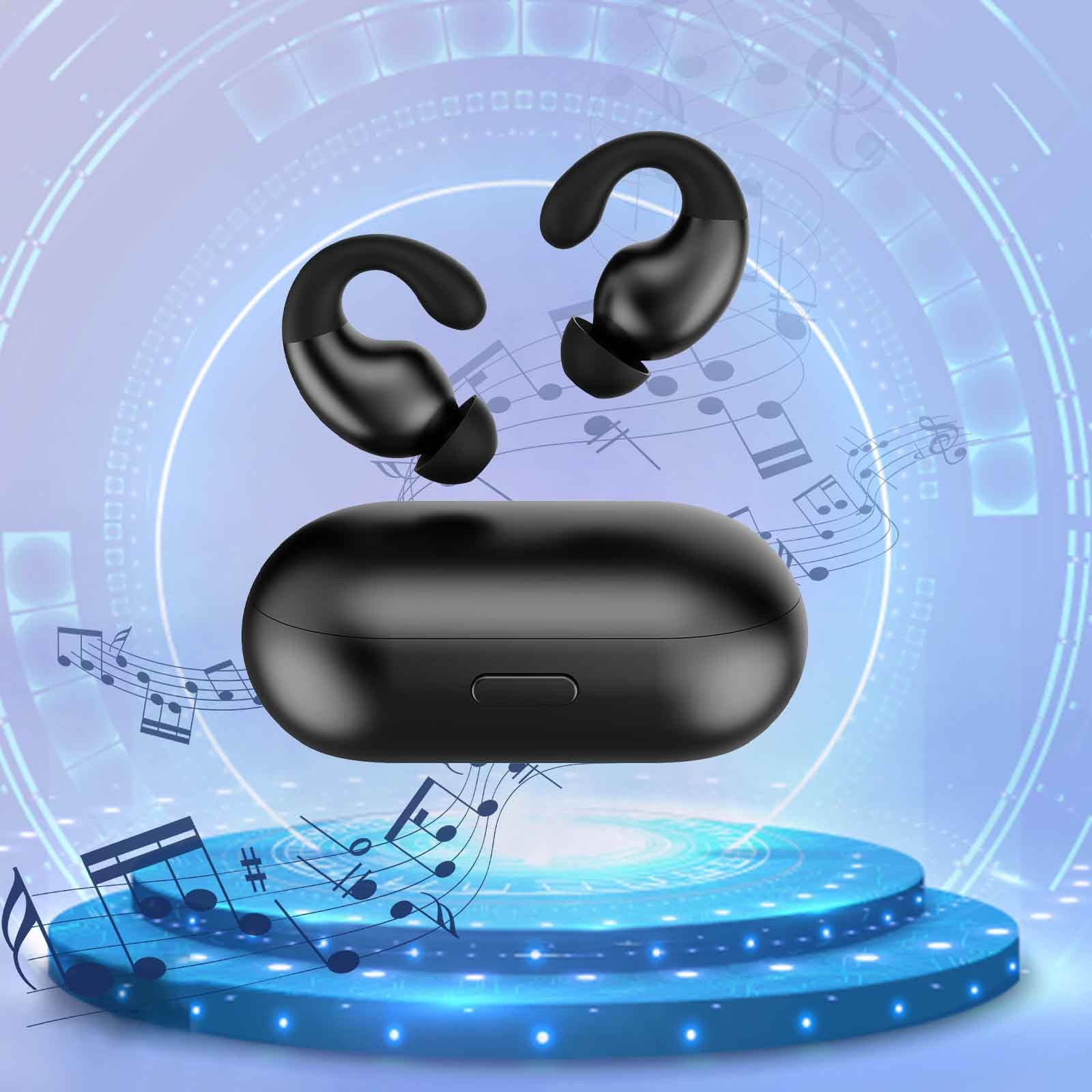 Clip Bluetooth Earphones, Kadlawus In Ear Wireless Earbuds with Ear ...