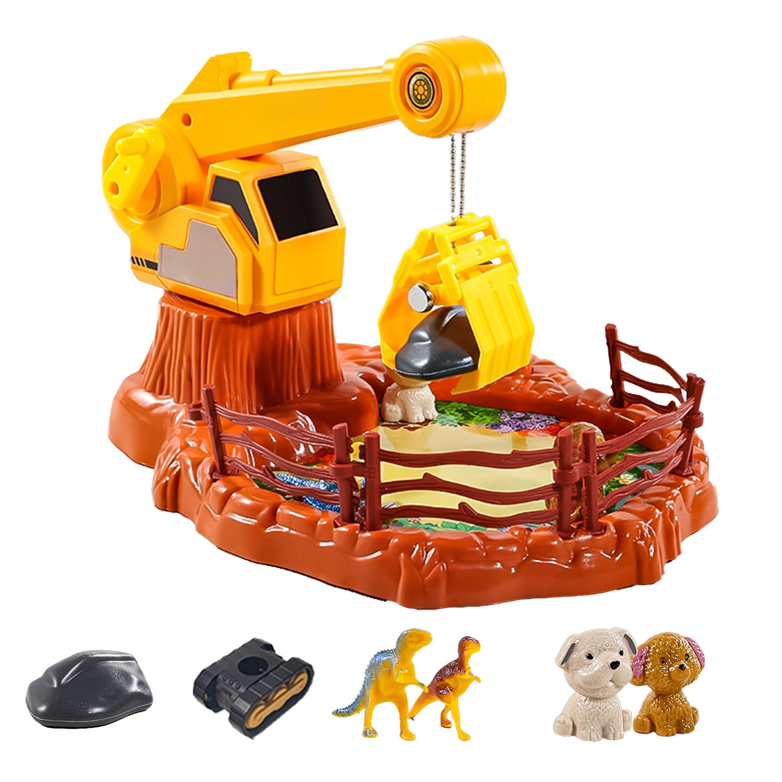 Clip Doll Early Education Puzzle Toy Set With Rotating Construction ...