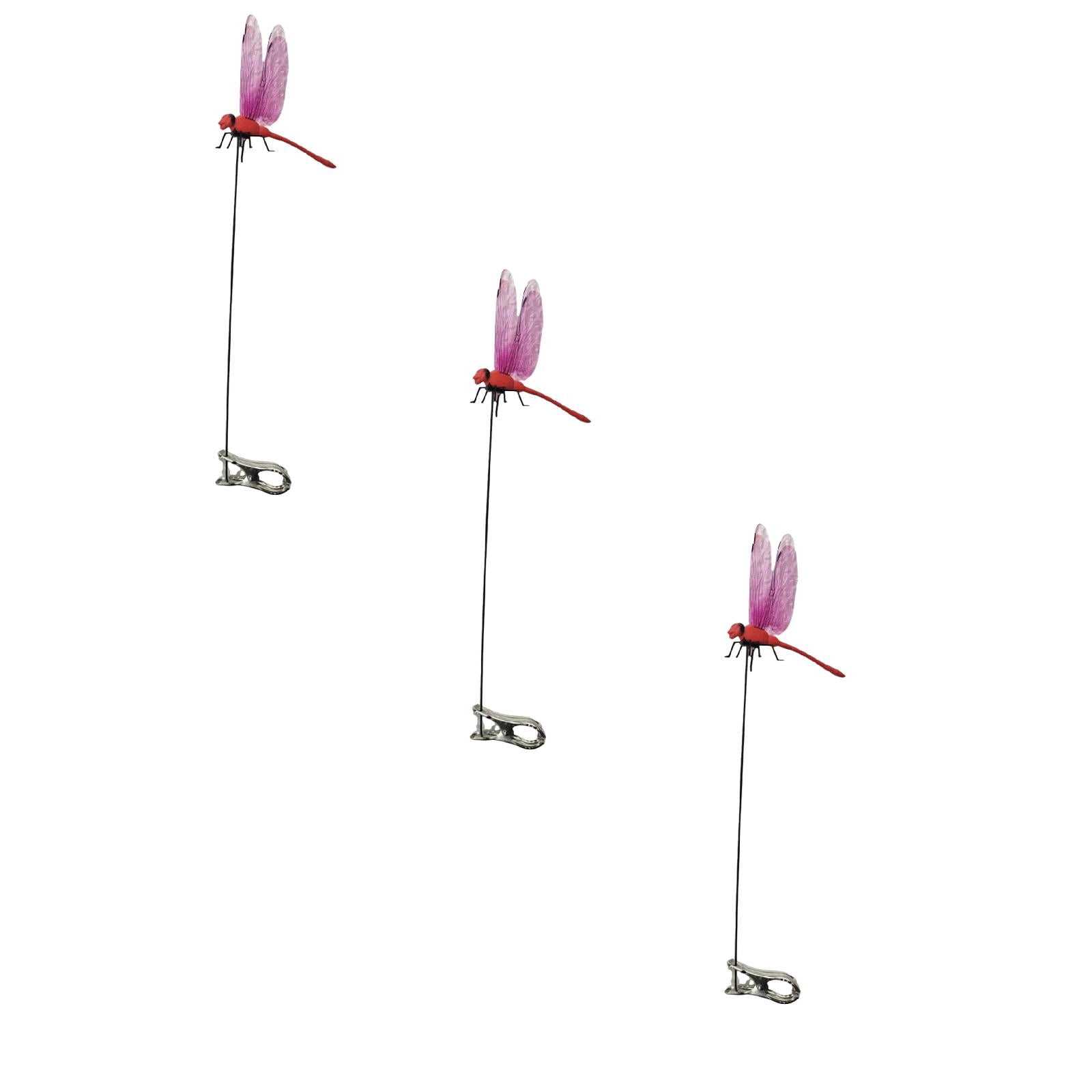 Clip on Dragonfly for Bugs, Outdoor Fake Dragon Fly Hat Clips for Bugs ...