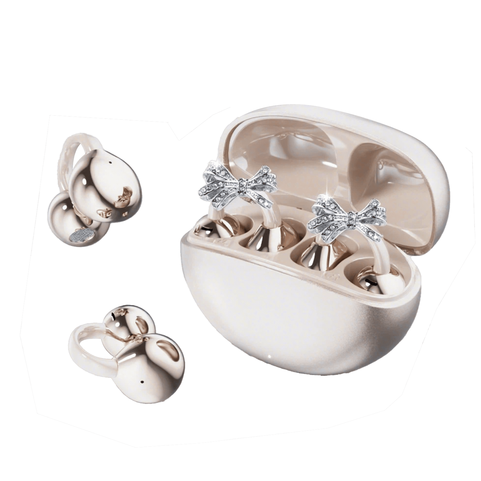 CHENRUIDA Clip on Earbuds Bluetooth 5.4 ,50H Play, Sports Over Ear Buds ...