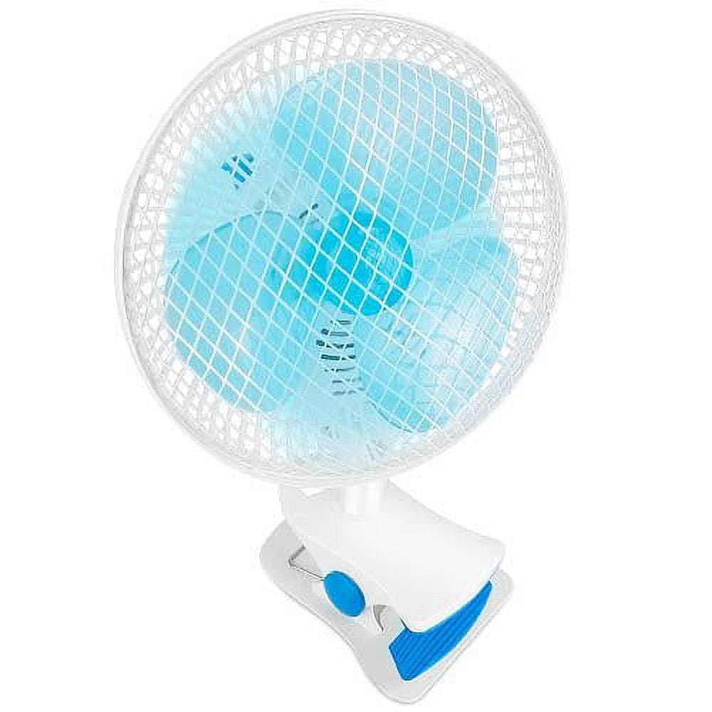 Clip On Fan 2 Speeds Quiet Clamp Fan Adjustable Tilt Auto Shaking Fan ...