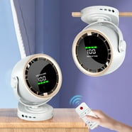 Moclever Portable Clip On Fan with Light, Quiet Clip Fan for Stroller ...