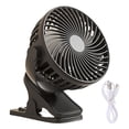 Clip Fan with 360 Degree Rotation and Three Speed Settings ...