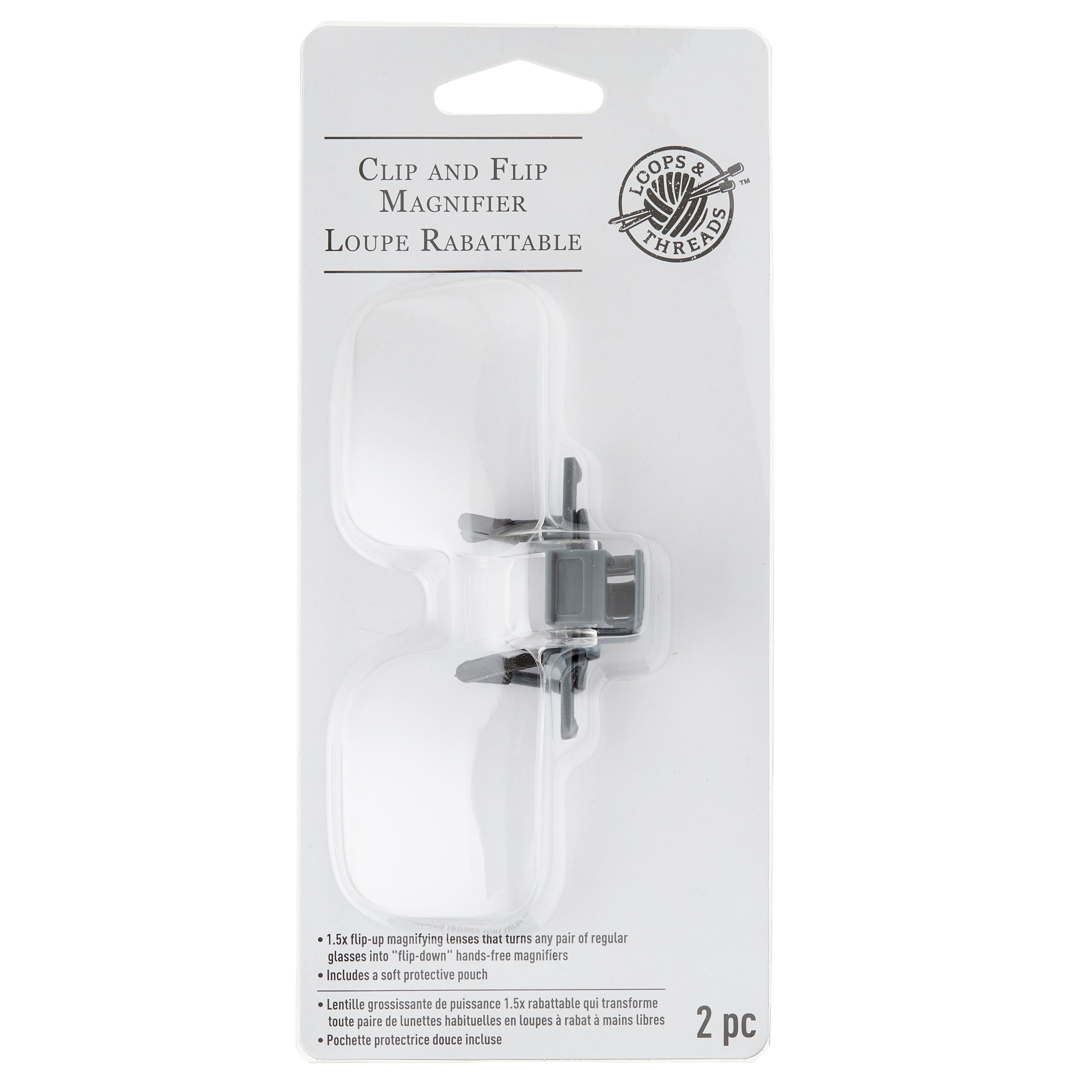 Clip & Flip Magnifier by Loops & Threads® - Walmart.com