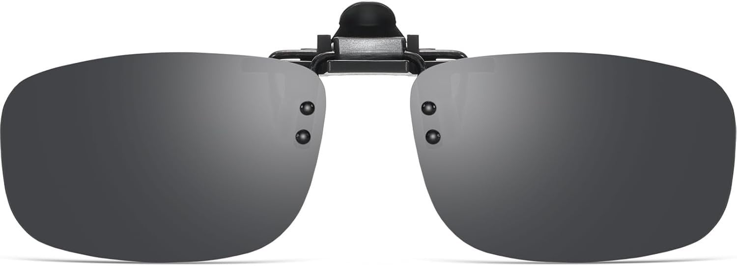 Clip- Flip Up Clip Rimless Sunglasses for Prescription Glasses ...