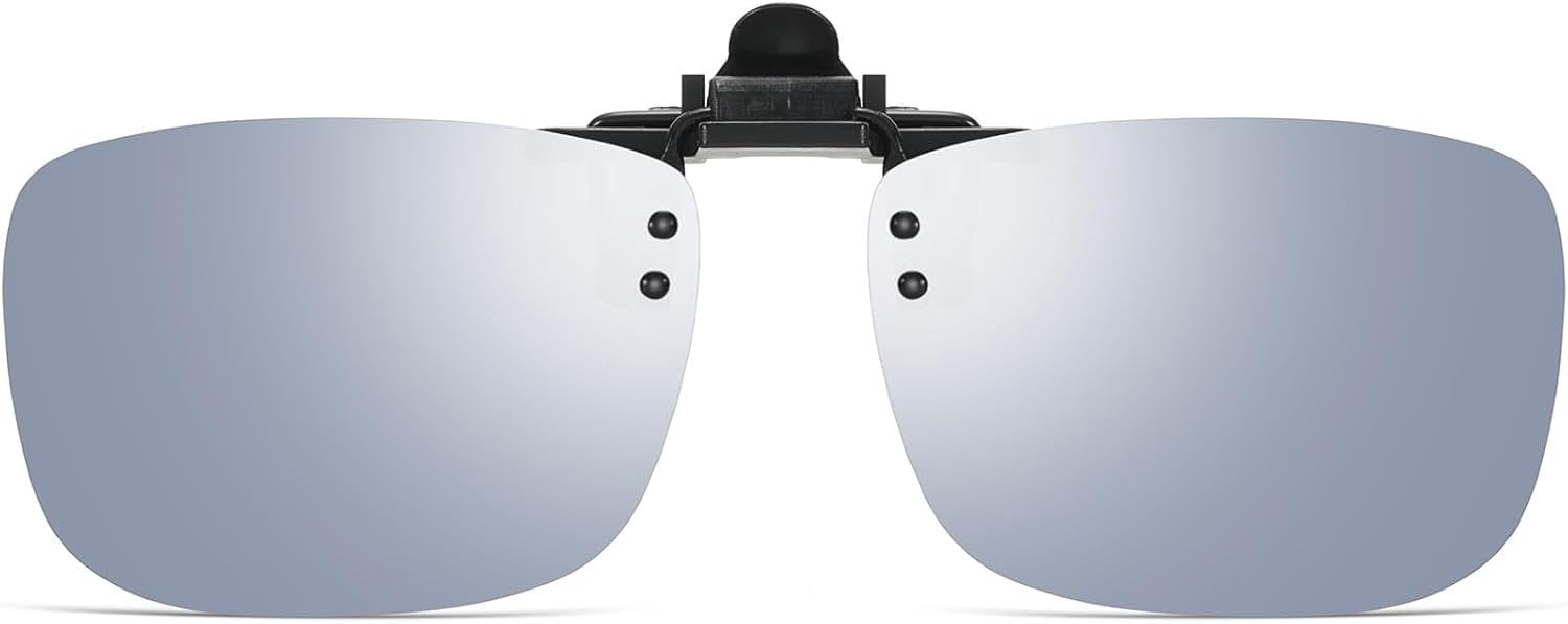 Clip- Flip Up Clip Rimless Sunglasses for Prescription Glasses ...