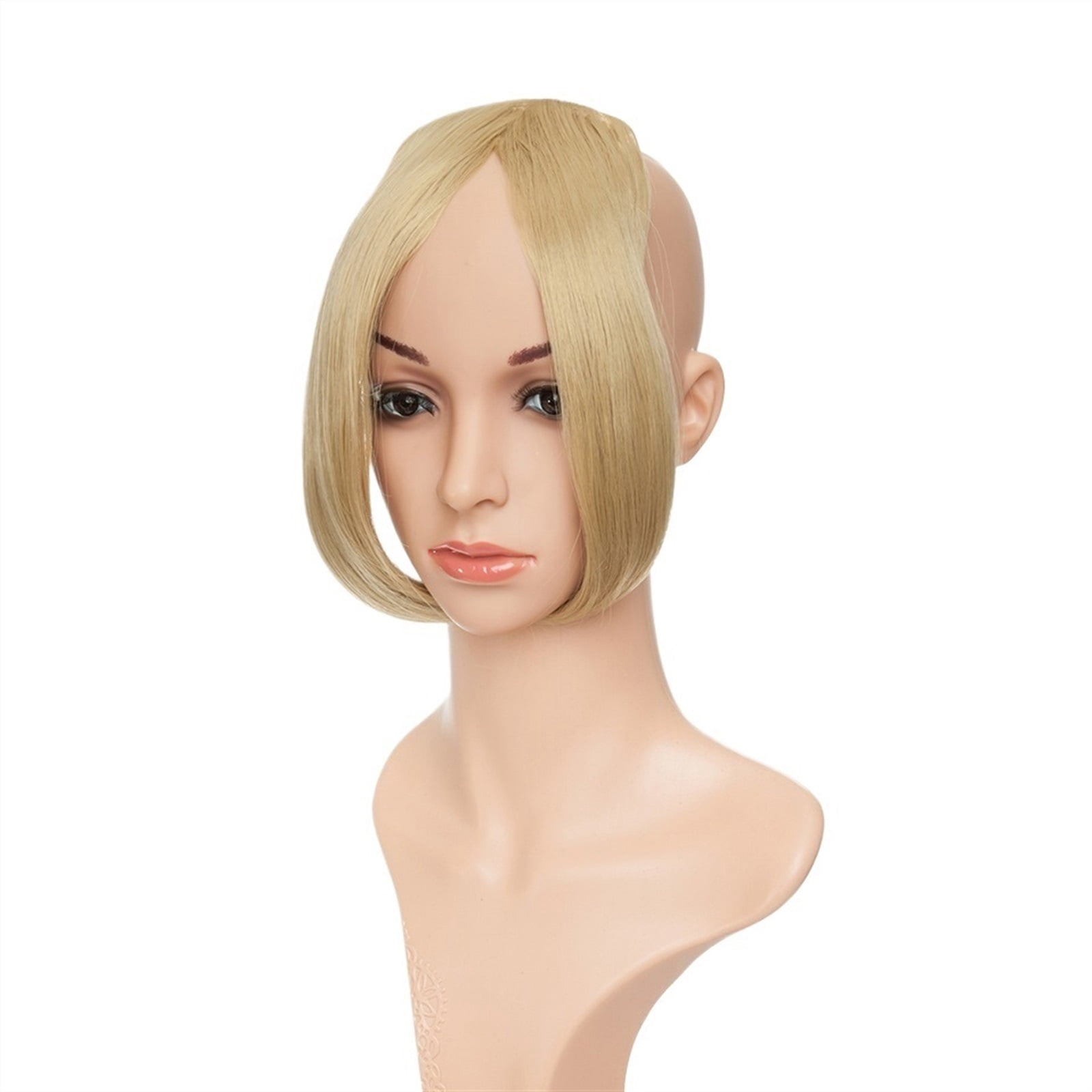 Clip-In Bangs Hair Wigs for Women - Synthetic Hair Piece for Natural ...