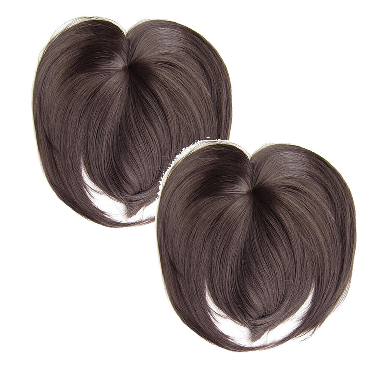 Clip-In Hair Topper Wig - Silky Natural Black Hairpiece, Heat Resistant ...