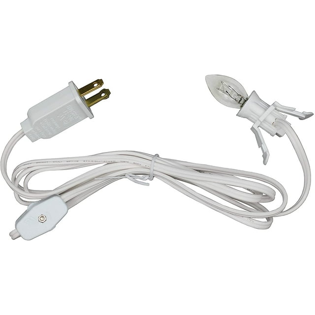 Clip In Lamp Replacement Cord Christmas Village House with Clear Light ...