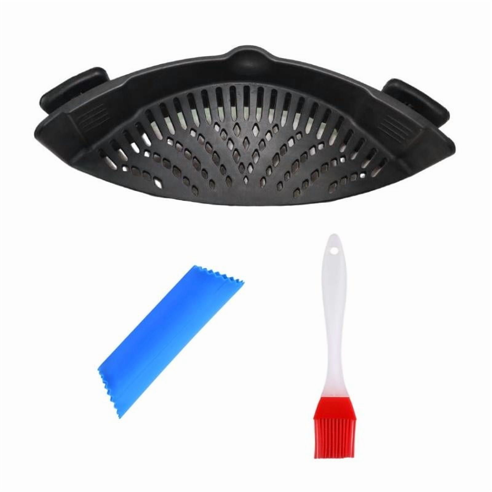 Clip On Kitchen Food Strainer for Spaghetti, Meat, Pasta, & Ground Beef ...