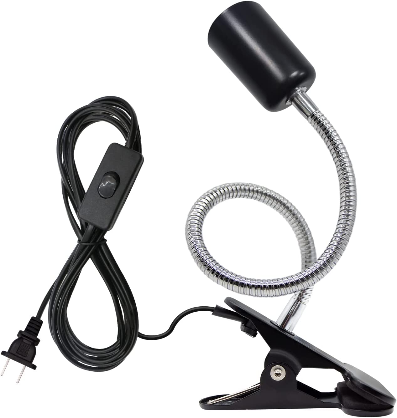 Clip Lamp Holder Adjustable Switch Clip Light Flexible Clip lamp Holder ...