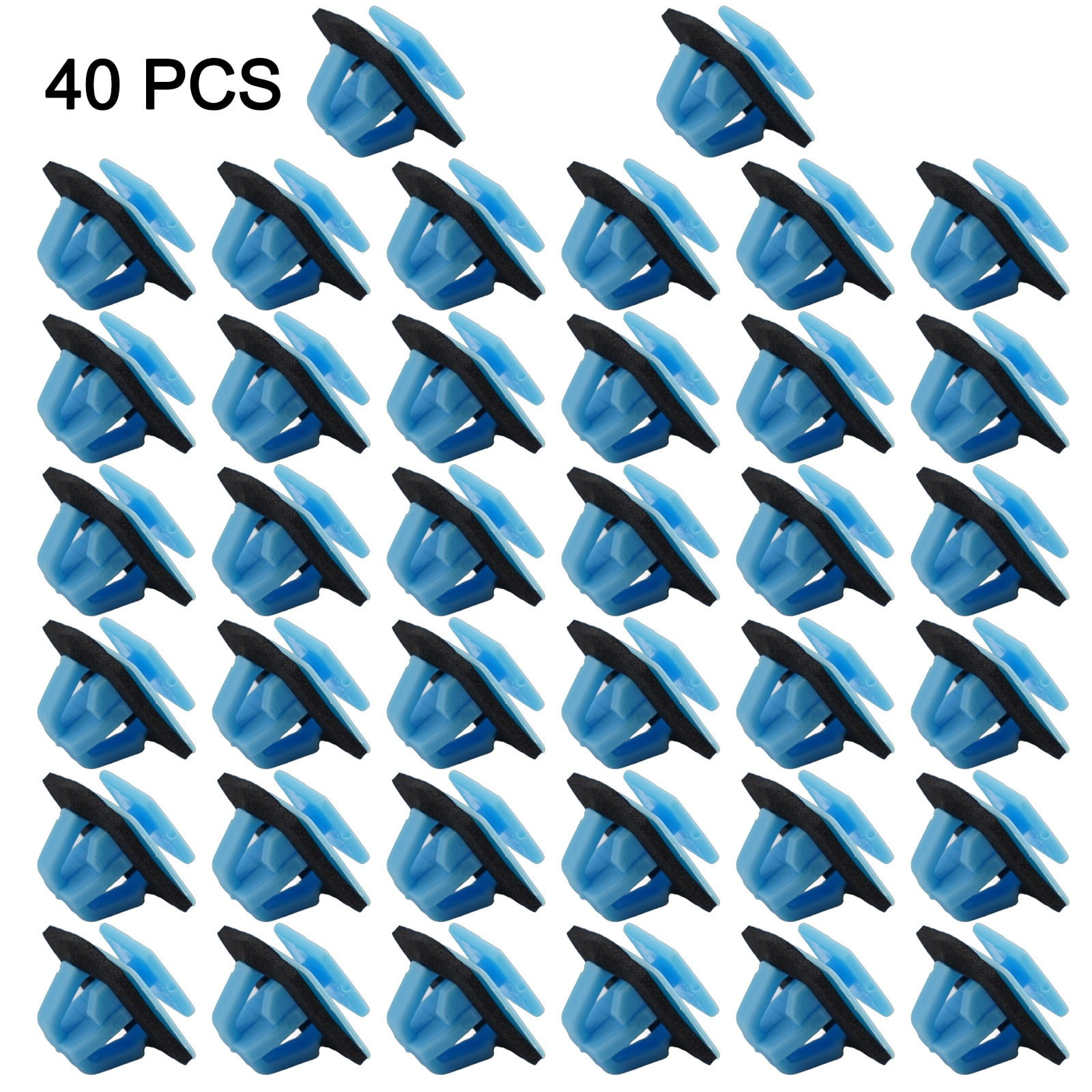 Clip Molding Clip Blue Body Side Plastic With Sealer 14Mm Stem Diameter ...