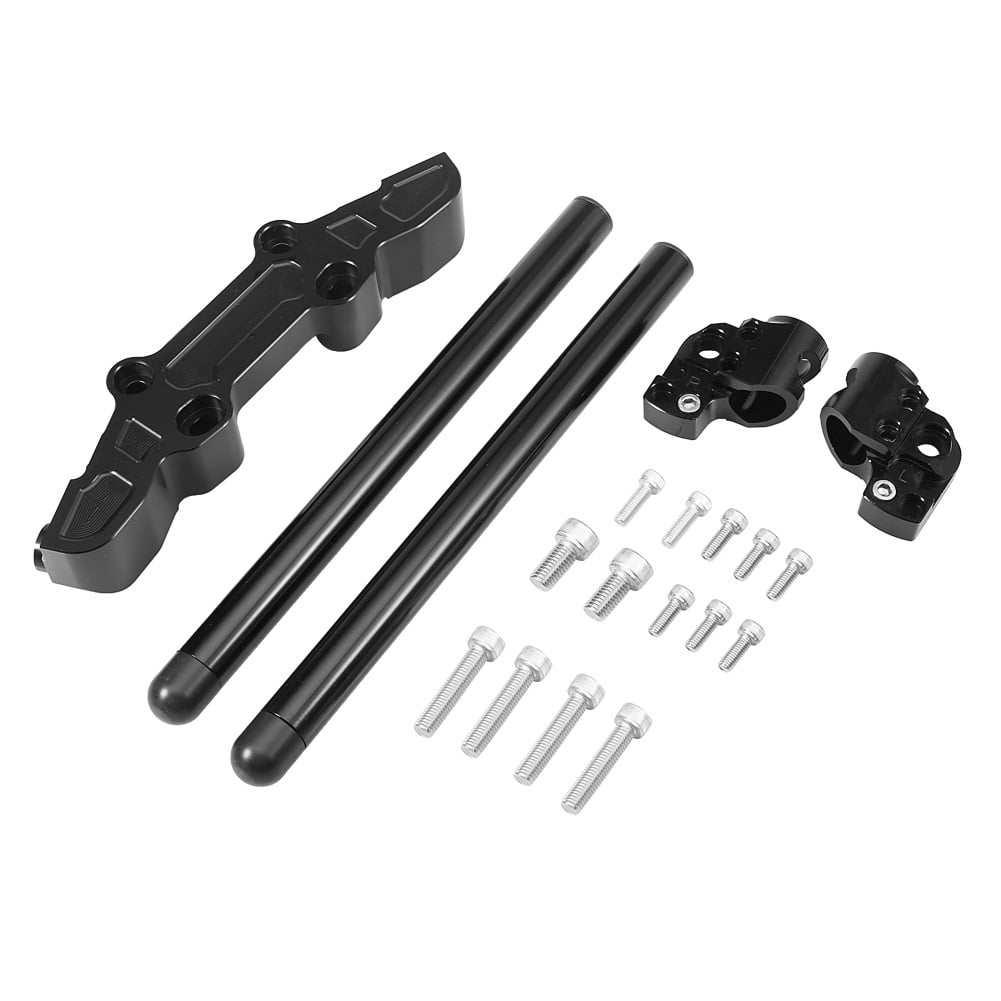 Clip-On Adapter Plate & Handlebars Set For Kawasaki For Ninja 650R ER ...
