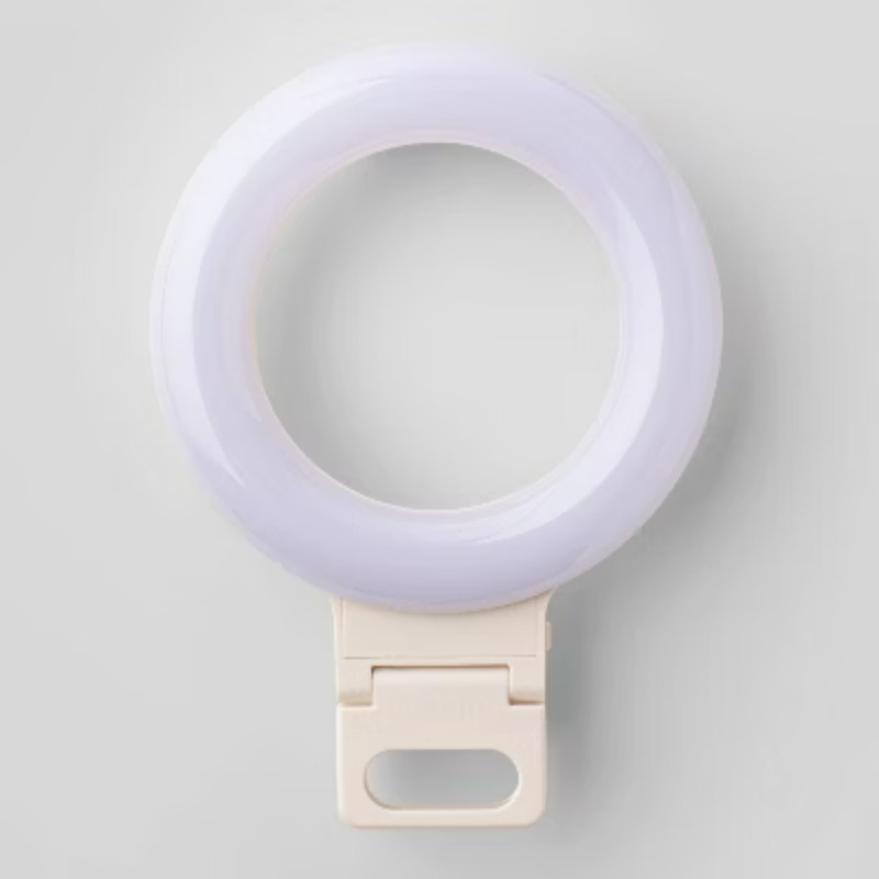 Clip-On Conference Ring Light Stone White - Walmart.com