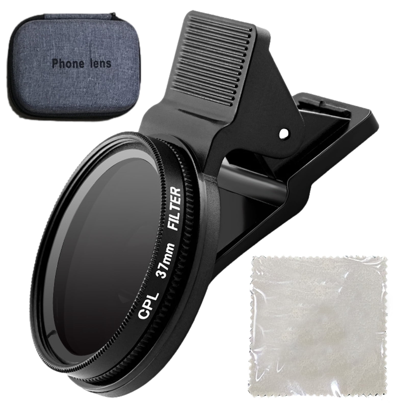 Clip On Cpl Phone Camera Lens Filter, Ultra Thin 37mm Lens Attachments ...