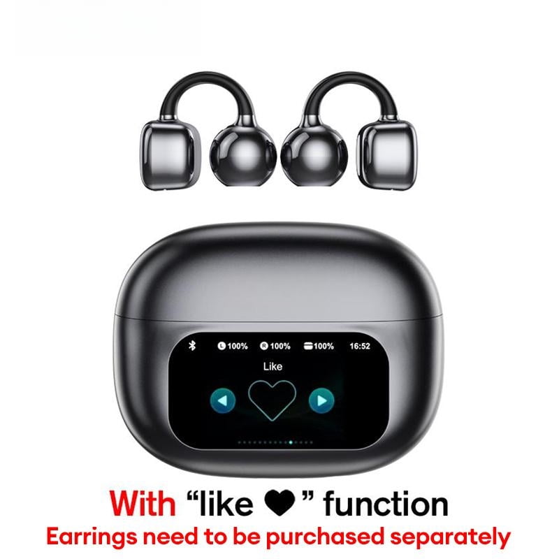 Clip On Ear Headphones With Audio-Visual Future Touch Screen, Audio ...
