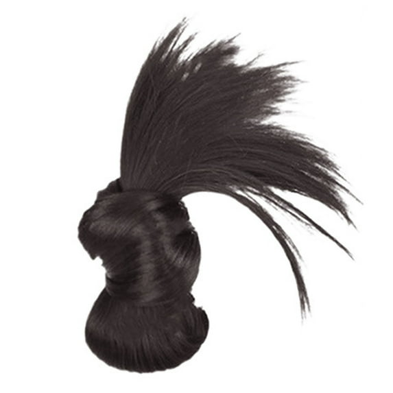 Clip On Feathered Bun Wig Messy Bun Hair Piece Stylish Hair Extensions ...