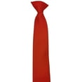 Clip On Mens Womens Tie Color Pre Tied Adjustable Neck Tie for Office ...