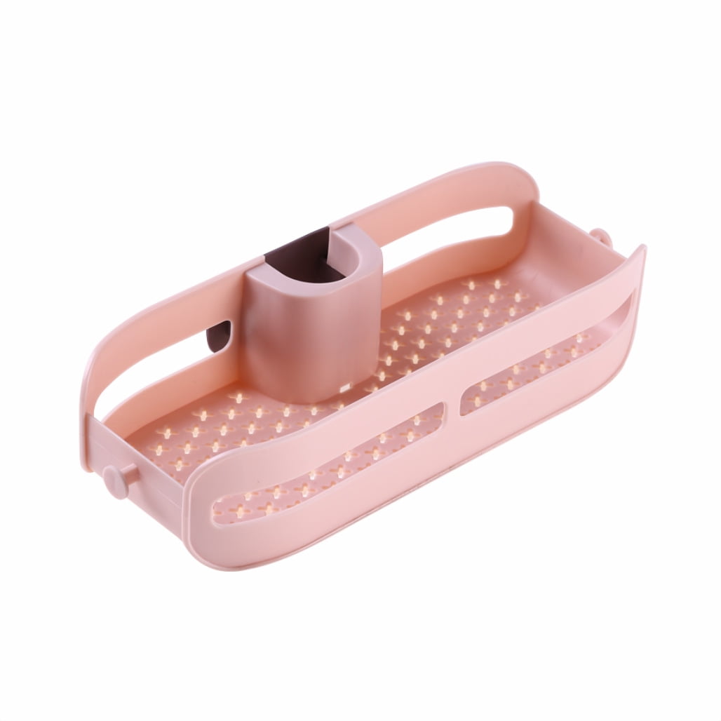 Clip-On Plastic Faucet Rack for Sink Storage, No-Install, 1-Layer ...