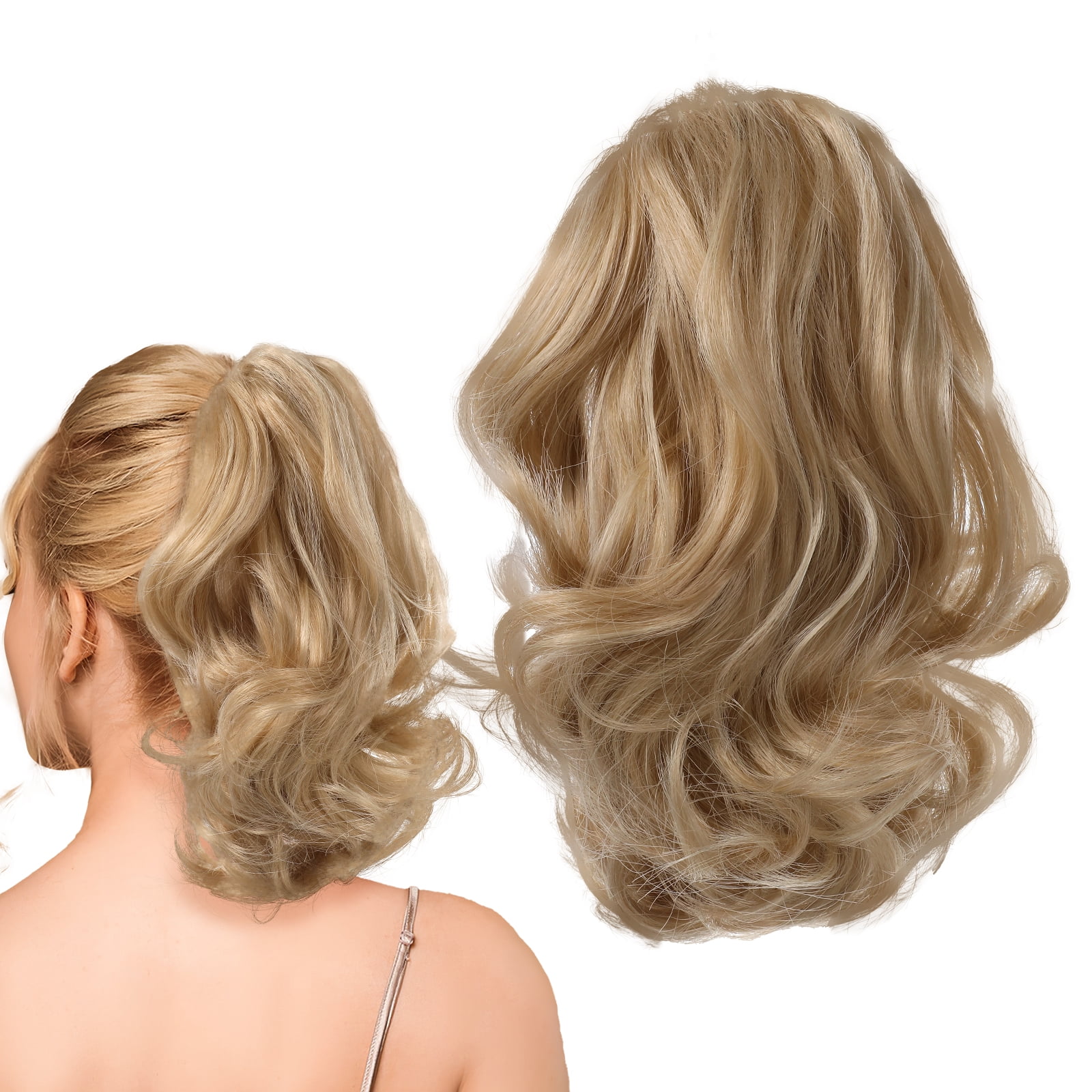 Clip On Ponytails For Women, Ponytail Extension Hair Extensions Claw ...