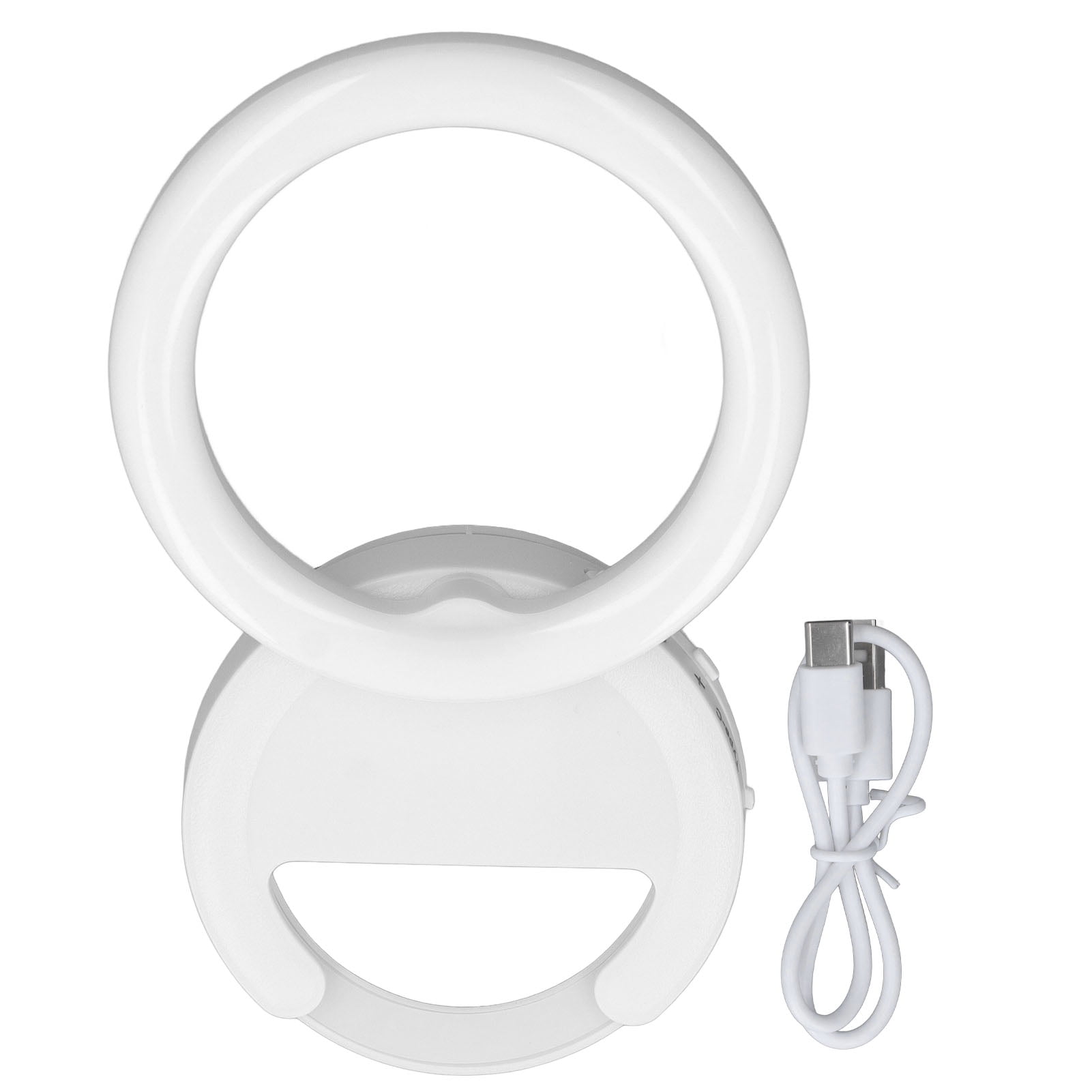 Clip On Ring Light for Phone 180 Degree Rotation 3 Colors LED Selfie ...