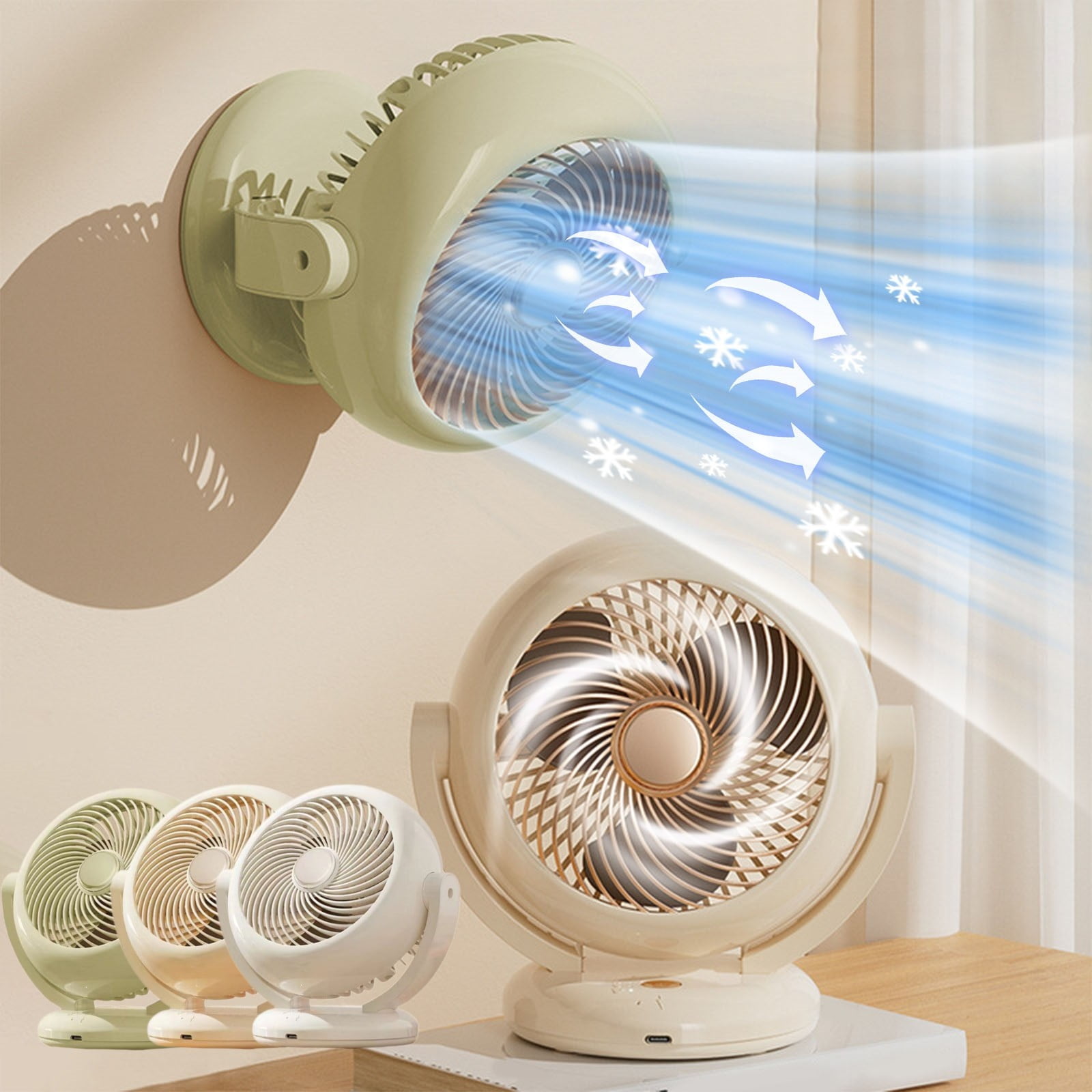 Clip On Small Fan Outdoor Portable, Tabletop Waist Mounted ...