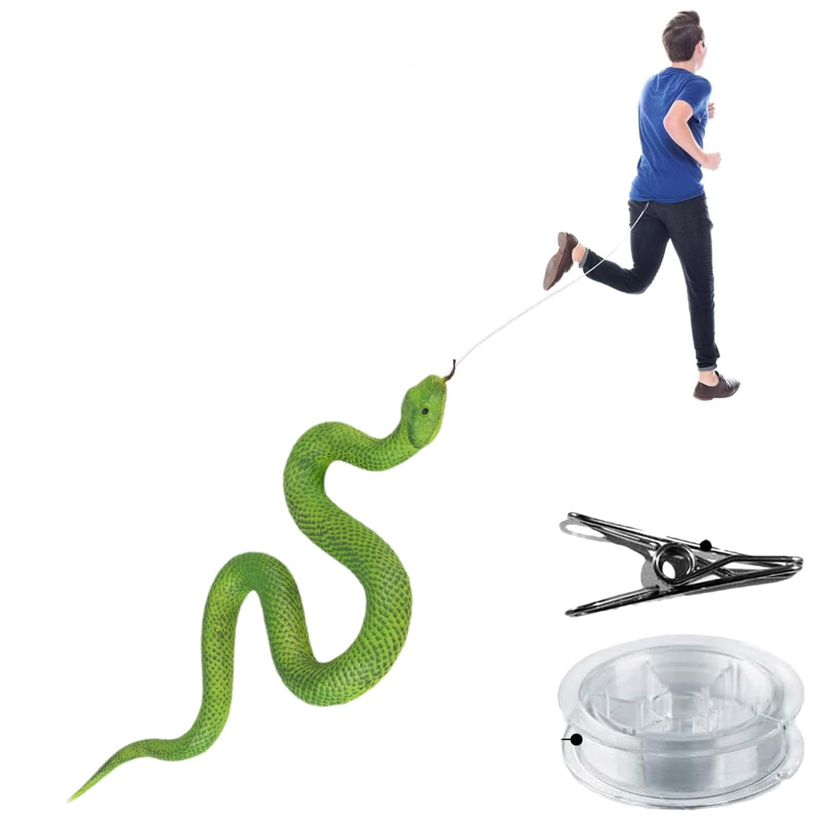 Clip On Snake Toy | Fake Snake Prank Props,Fake Animal Props, Prank Fun ...