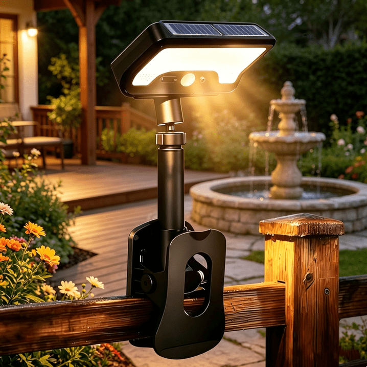 Clip On Solar Motion Sensor Light Outdoor, 600LM 3 Modes IP65 ...