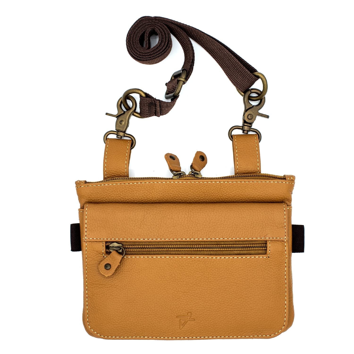 Clip Pouch Purse with Studs for Men Women, Leather Hip Belt Bag Purse ...