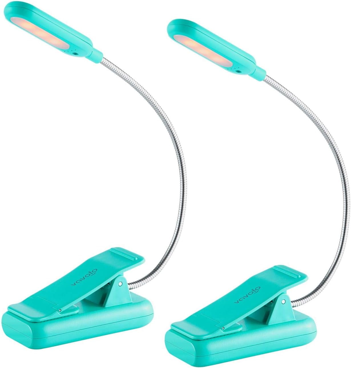 Clip Reading Light, 7 LEDs with 3 Colortemperature 9 Brightness Levels ...
