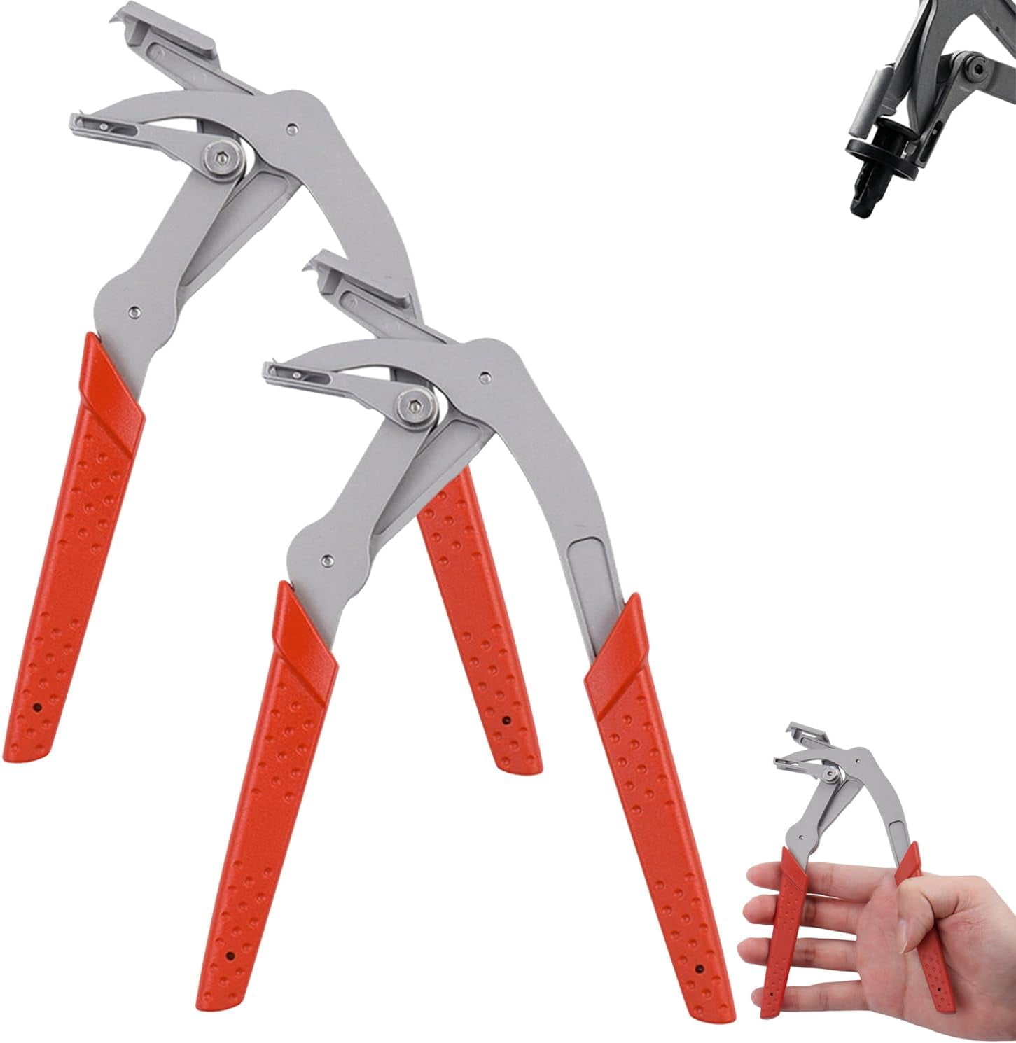 Clip Removal Tool, 17-4 Stainless Steel Car Clip Pliers with Spring ...