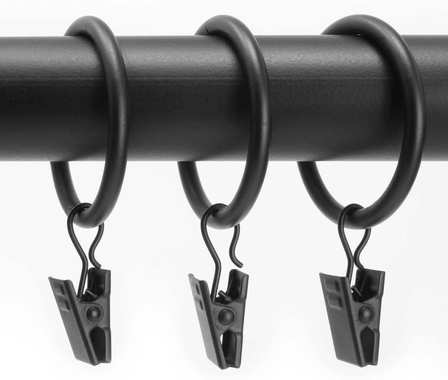 Clip Rings, Fits Rods 1 1/8-in. Diameter, Curtain & Drapery Hardware ...
