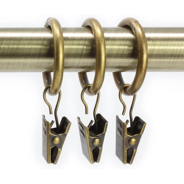 Clip Rings, Fits Rods 3/4-in. Diameter, Curtain & Drapery Hardware ...