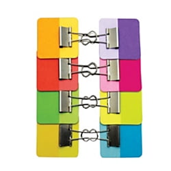 Clip-Rite(TM) Clip-Tabs(TM), 1 3/4in., Assorted Colors, Pack Of 8 ...