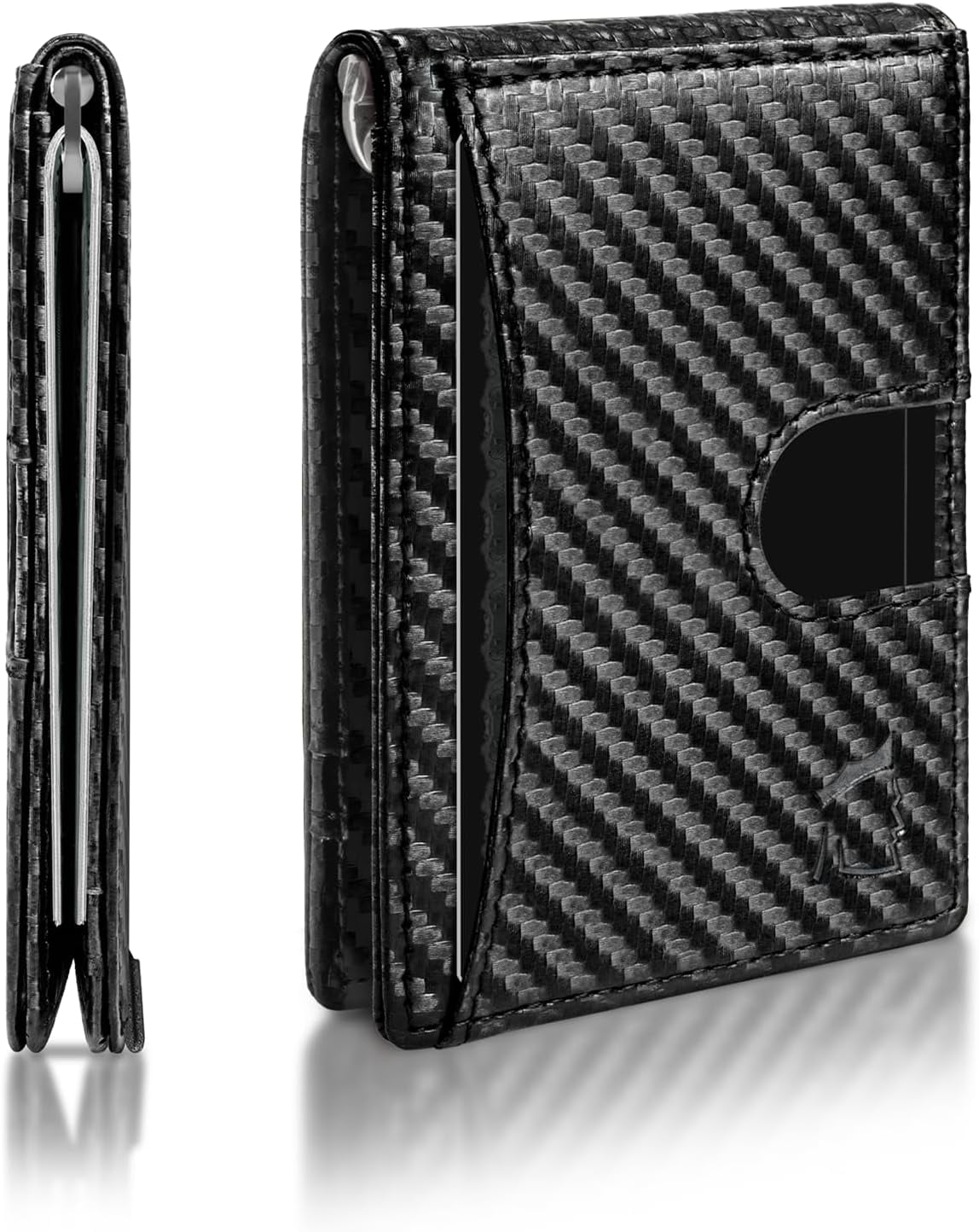 Clip Slim Leather Wallet for Men with Blocking & Clip - Minimalist ...