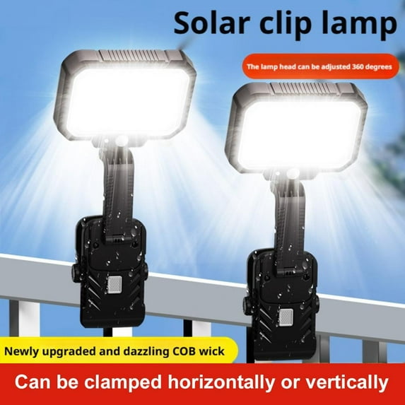 Clip On Solar Lights Outdoor with Motion Sensor, 360°Rotatable ...