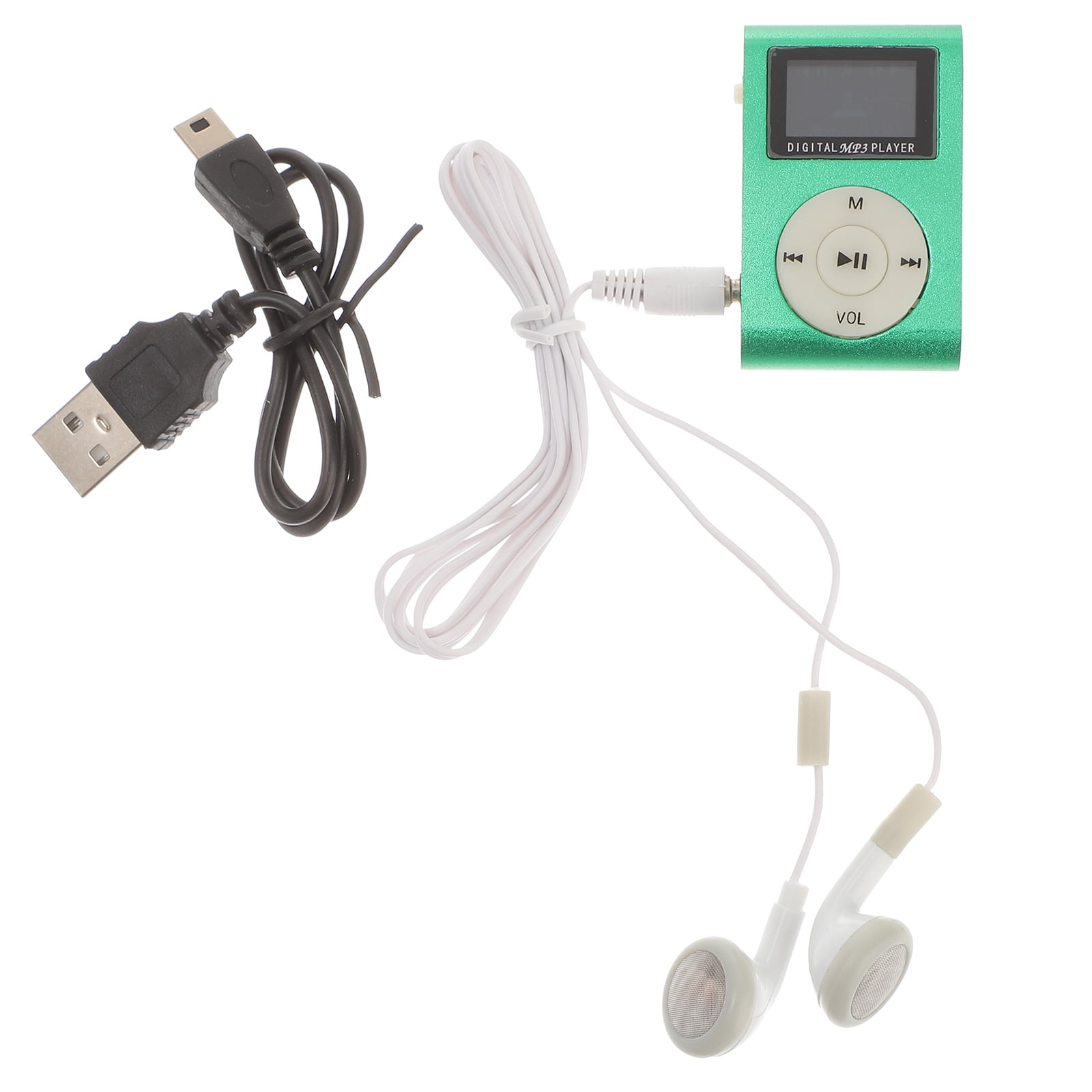Clip Sports MP3 Player Micro Slot USB Port Portable Player (Green ...