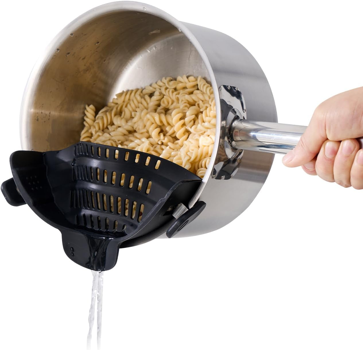 Clip Strainer for Pots and Pans - , , Noodle, Meat, Fruits, Vegetables ...