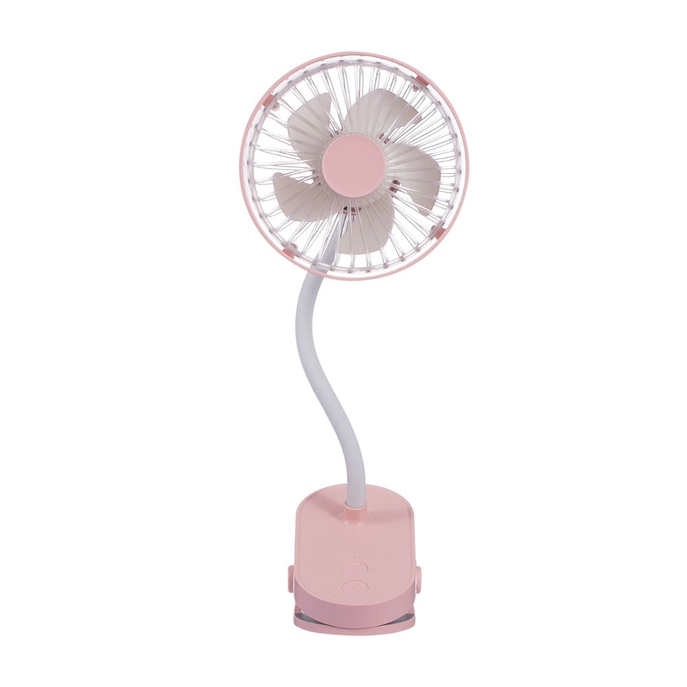 Clip fan rechargeable multi-angle mini silent baby stroller clip USB ...
