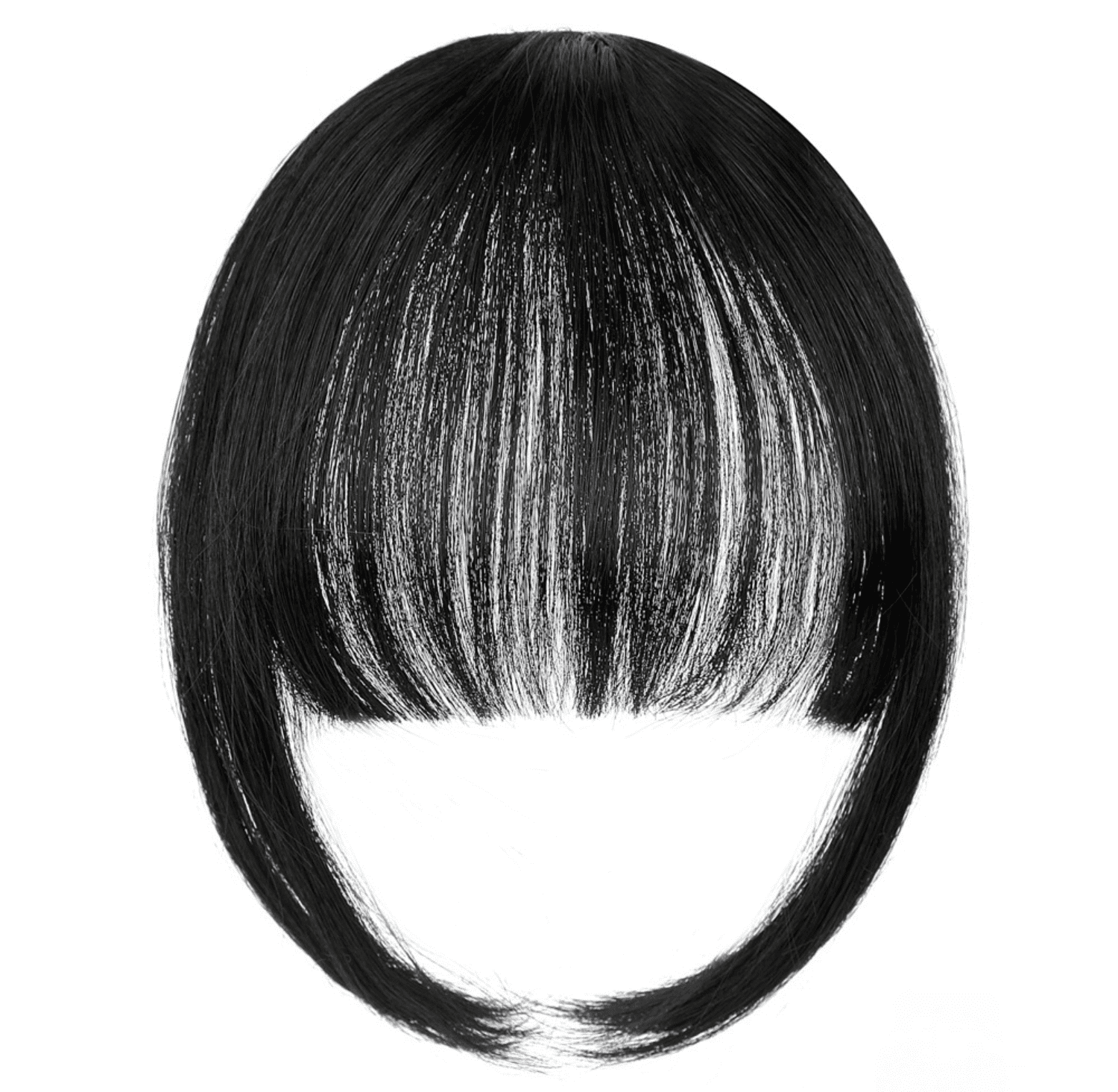 Clip in Bangs, Synthetic French Bangs Hair Clip, Fake Bangs Fringe with ...