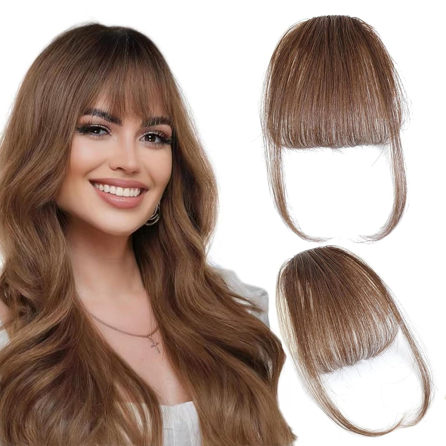 Clip in Bangs –Transform Your Look with Clip on Bangs Hair Clip – 100% ...