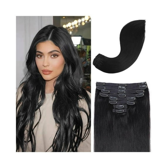 Clip in Hair Extensions Real Human Hair Remy Clip in Hair Extensions ...