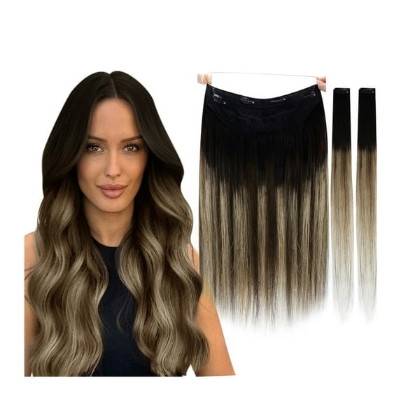 Clip in Hair Extensions Real Human Hair,Soft Natural Handmade Human ...