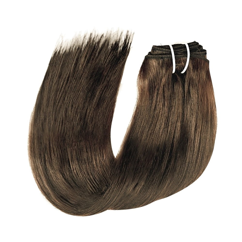 Clip in Hair Extensions Remy Human Hair Women Silky Straight Clip In ...