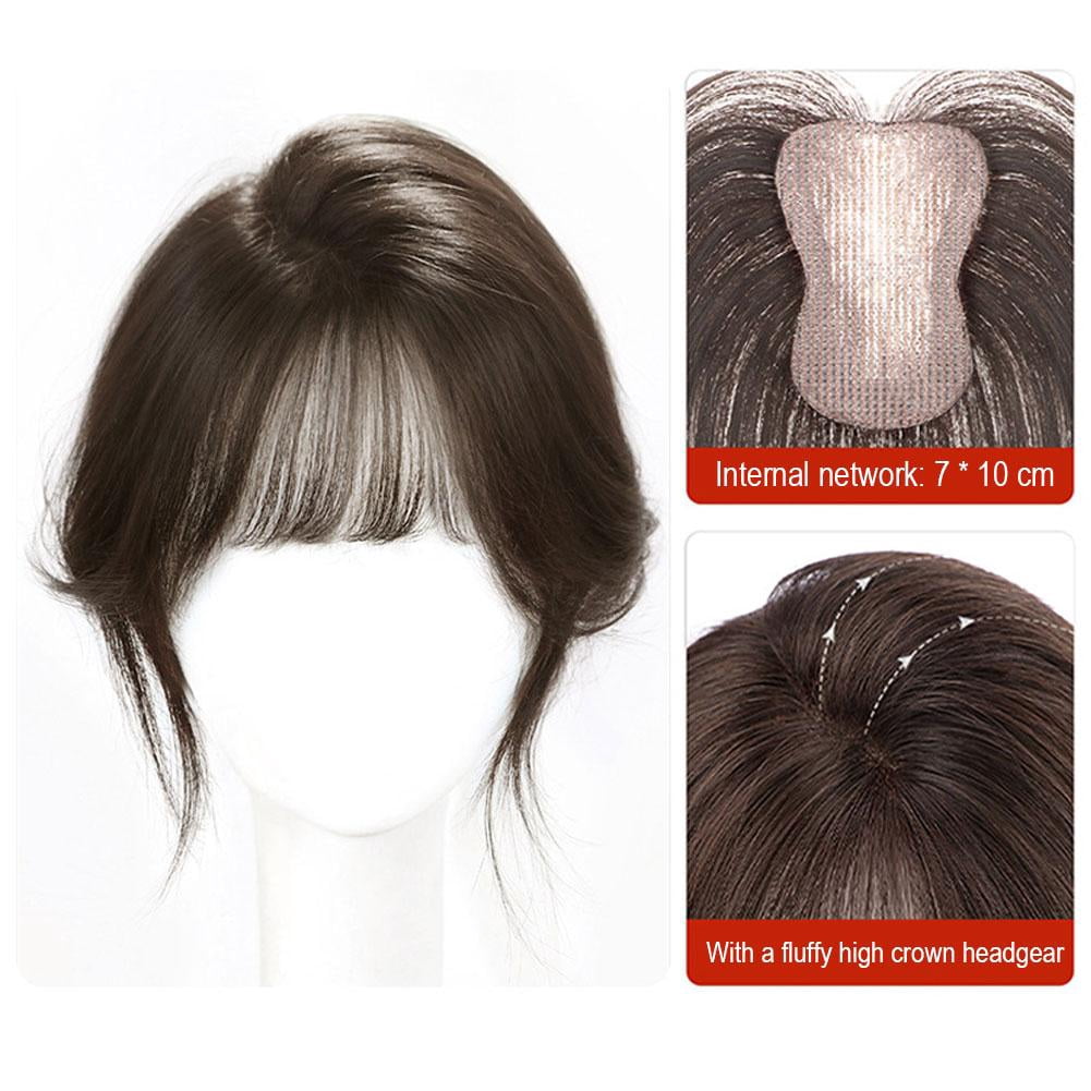 Clip-in Hair Topper for Women, Seamless High Crown Volumizer with ...
