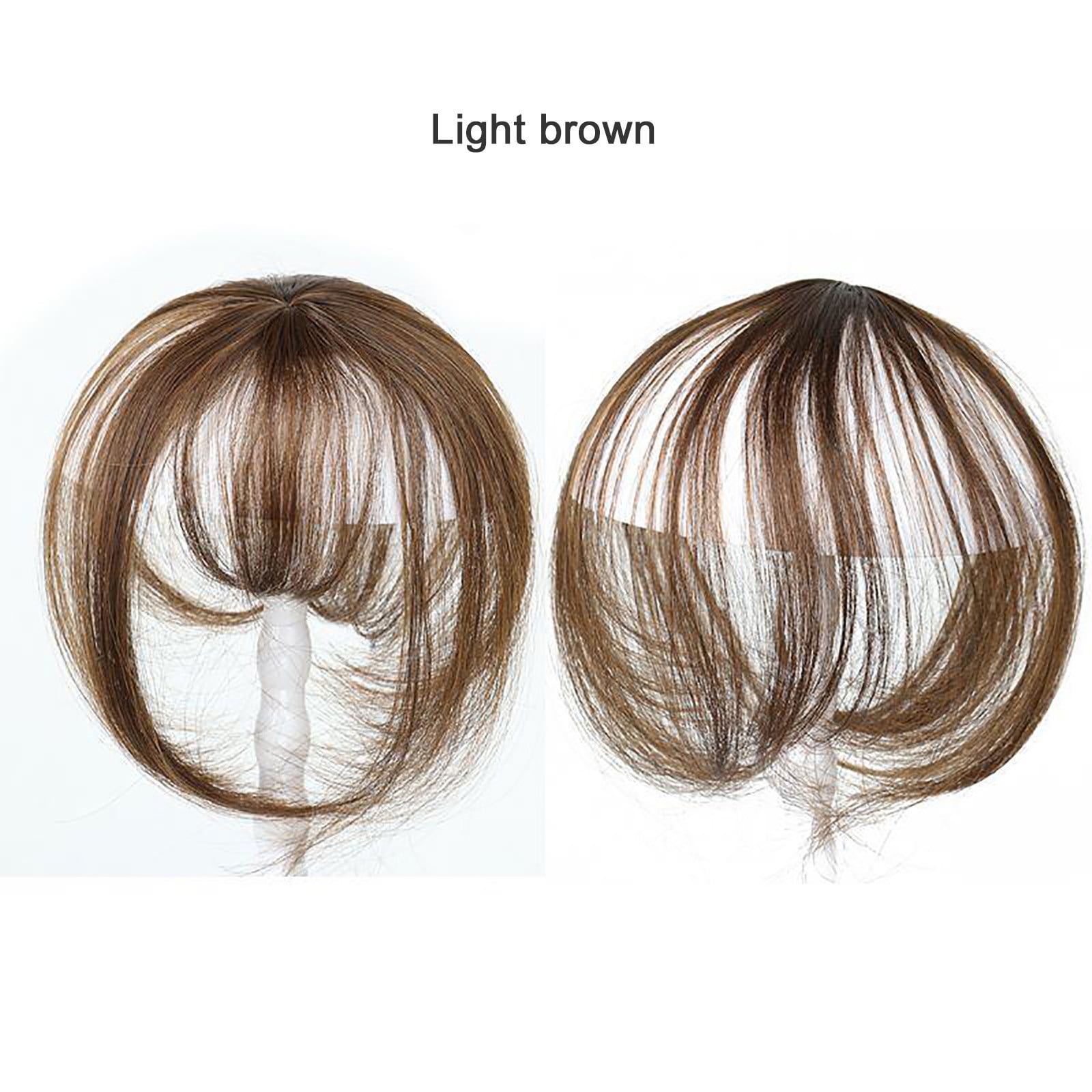 Clip on Air Bangs for Women,Light-Weight Hair Extensions,Fake Front ...