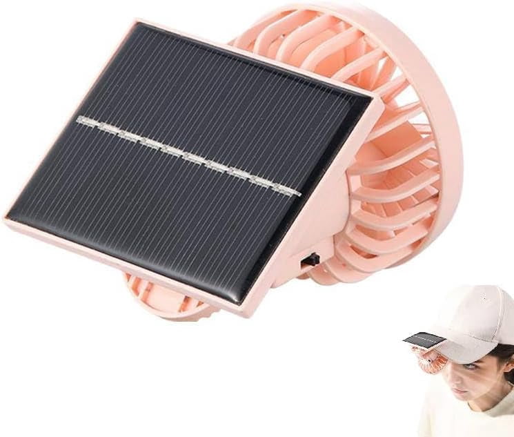 Clip-on Cap Mini Solar Fan,Removable Solars Charging Fans, Portable ...