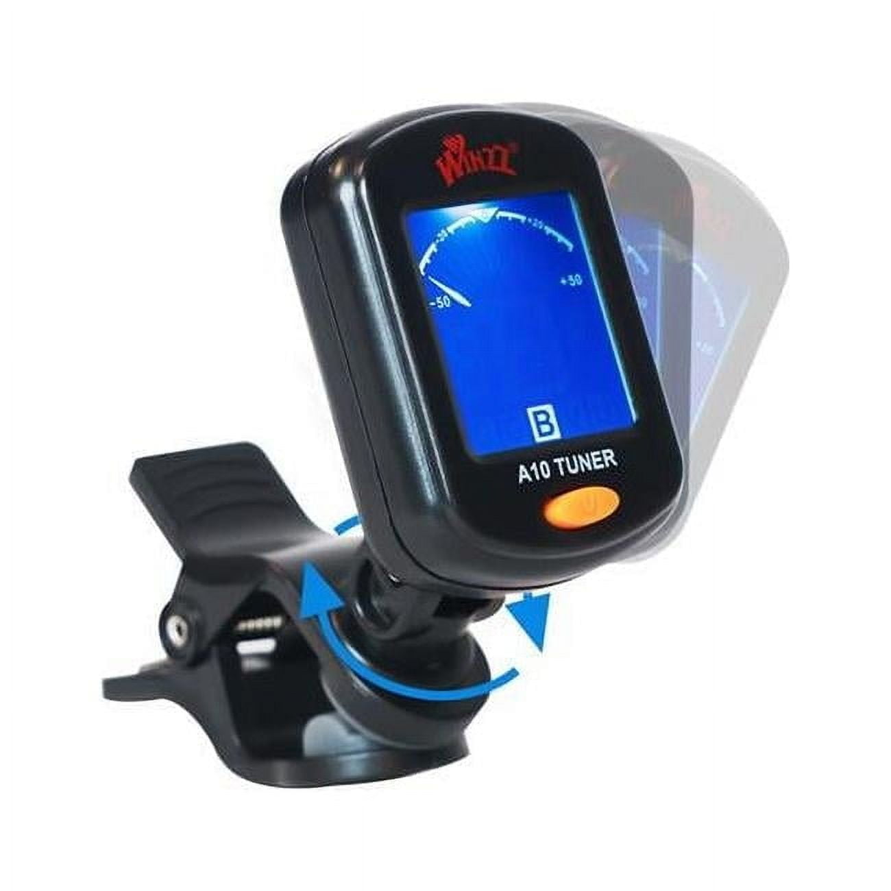 Clip on Digital Electronic Tuner for Acoustic & Electric Guitar, Black - Walmart.com