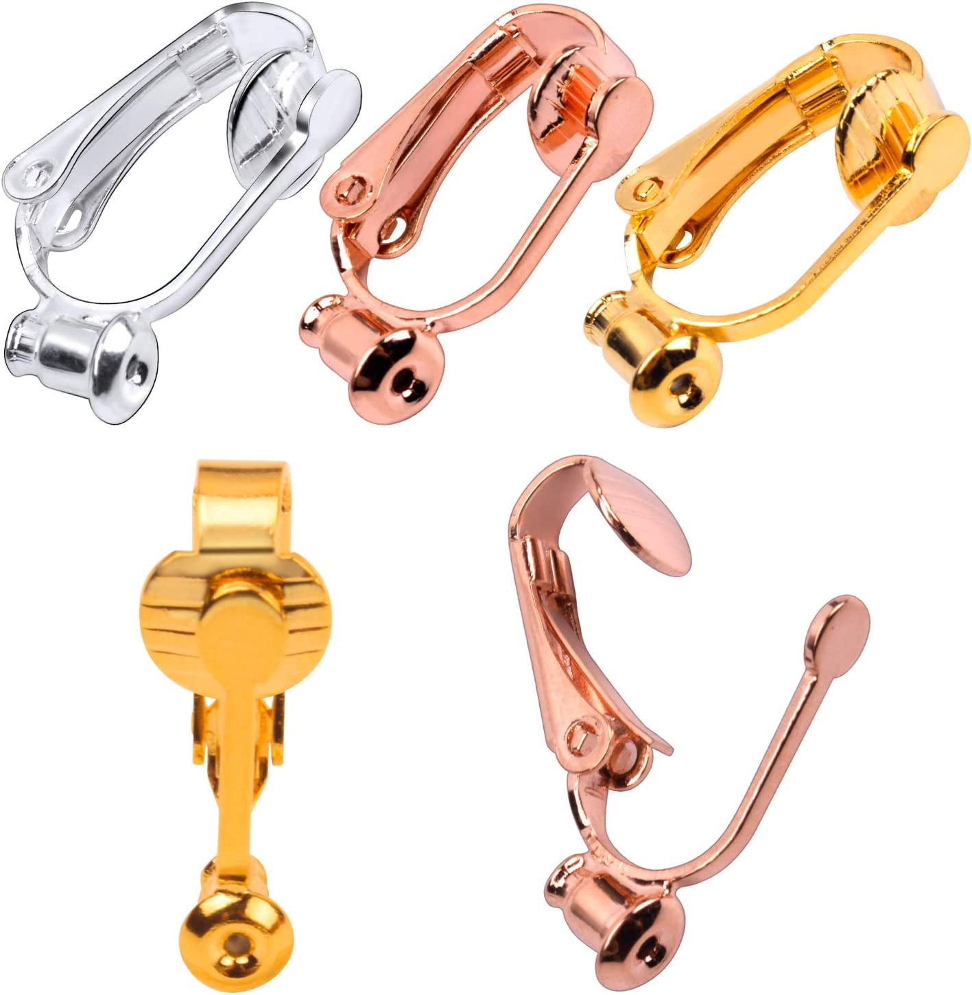 Clip-on Earring Converter,18 Pieces Earring Clip Converter Components ...